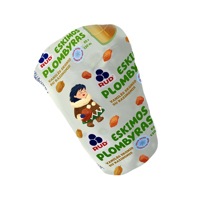 ESKIMOS Ice Cream with Raisins in Waffle Cup, 65g – Baltic Supermart