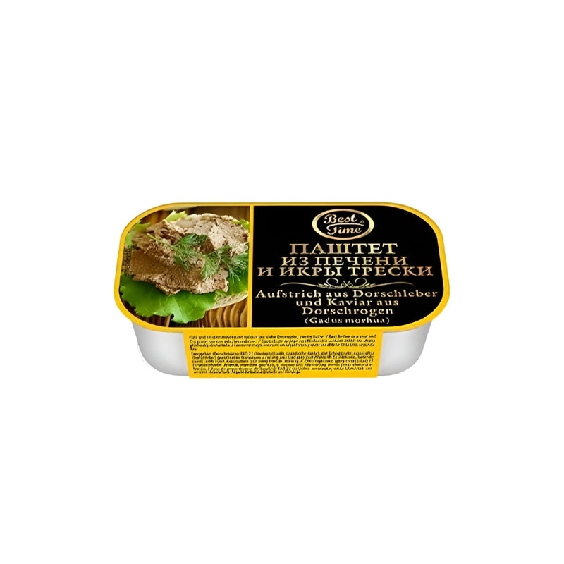 BEST TIME COD LIVER PIE WITH CAVIAR EO 120G – Baltic Supermart