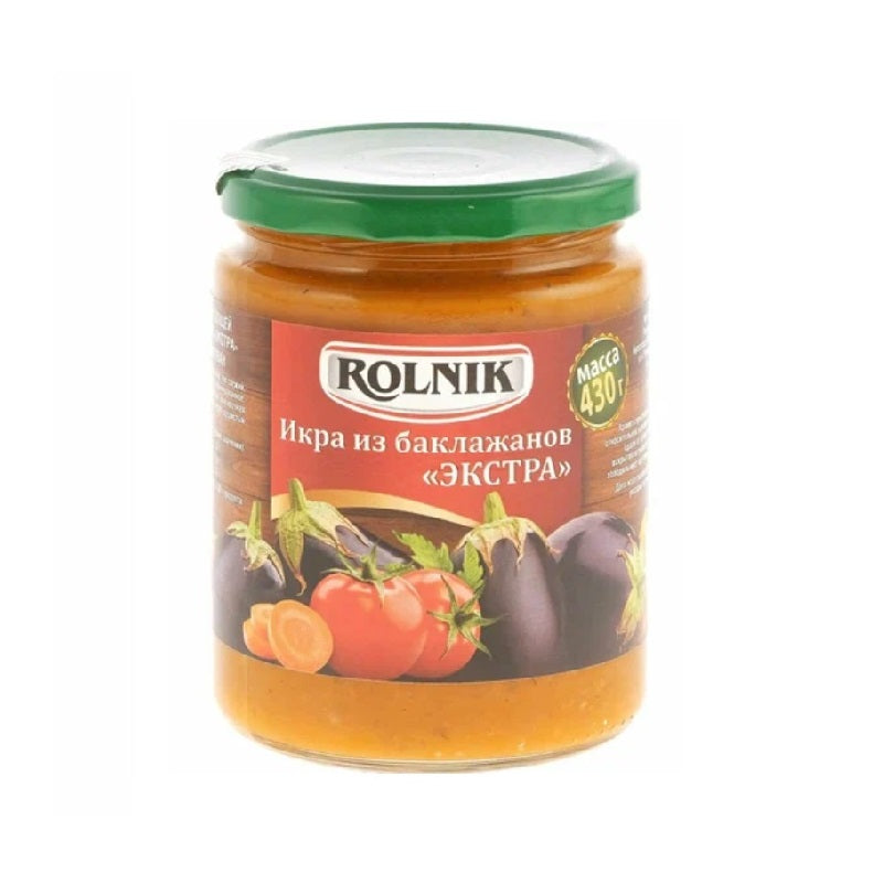 "ROLNIK" Eggplant Caviar Extra, 430g – Baltic Supermart