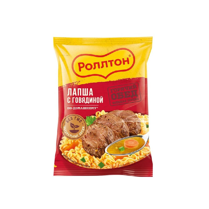 Rollton Homemade Noodles with Beef Flavor, 85g – Baltic Supermart