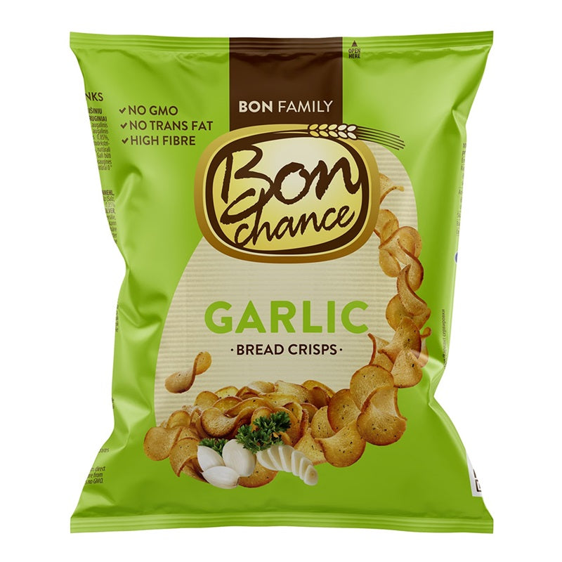 Bread Crisps BON CHANCE Garlic, 60g – Baltic Supermart