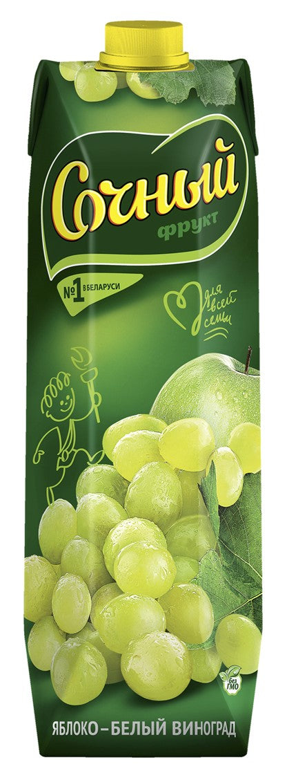 Apple White Grape Nectar Juicy 1L – Baltic Supermart