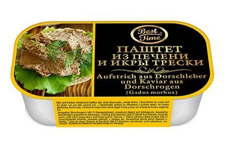 BEST TIME COD LIVER PIE WITH CAVIAR EO 120G – Baltic Supermart