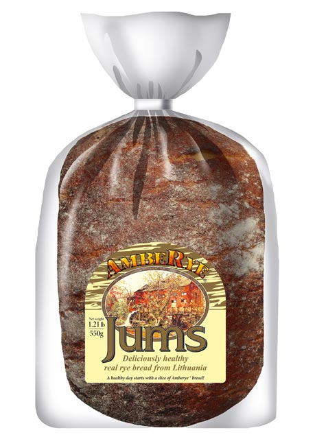 Bread AMBERYE JUMS Real Rye tradition, 550g – Baltic Supermart