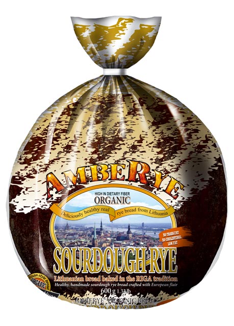 Bread AMBERYE SOURDOUGH Organic Rye tradition, 600g – Baltic Supermart