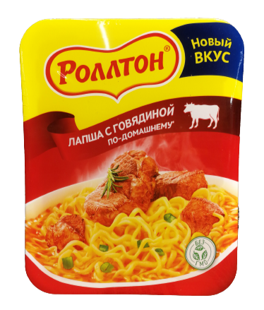Rollton nRollton noodles with homemade beef flavor, 90g – Baltic Supermart